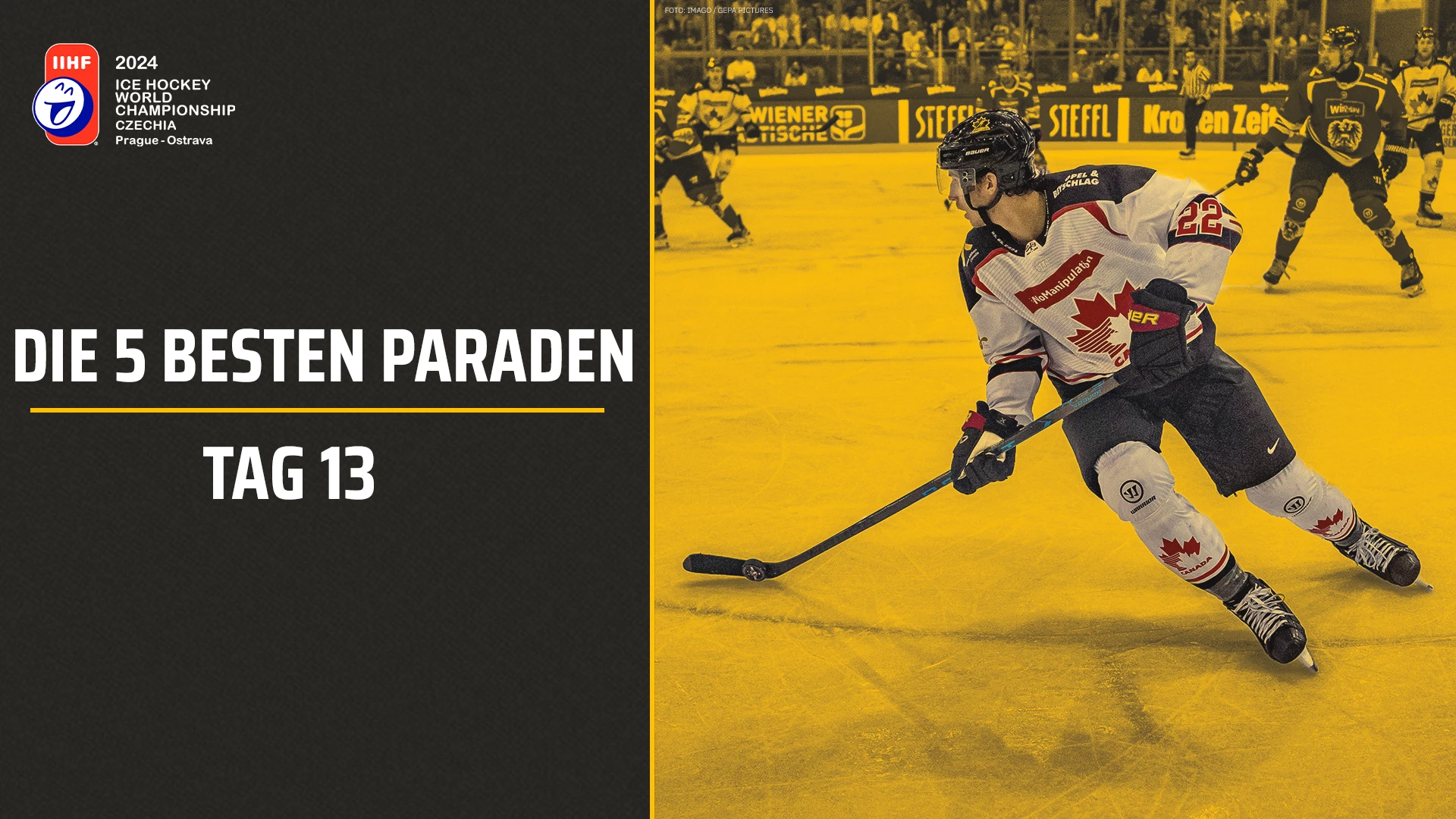 Die Top-5-Saves der Eishockey-WM 2024 - Tag 13 • Video • Sporteurope.TV