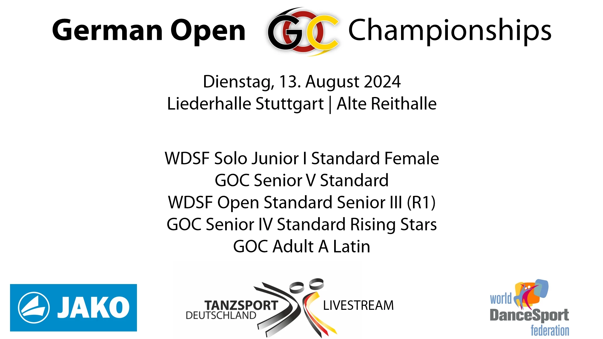 GOC 2024 Alte Reithalle Dienstag • Video • Sporteurope.TV