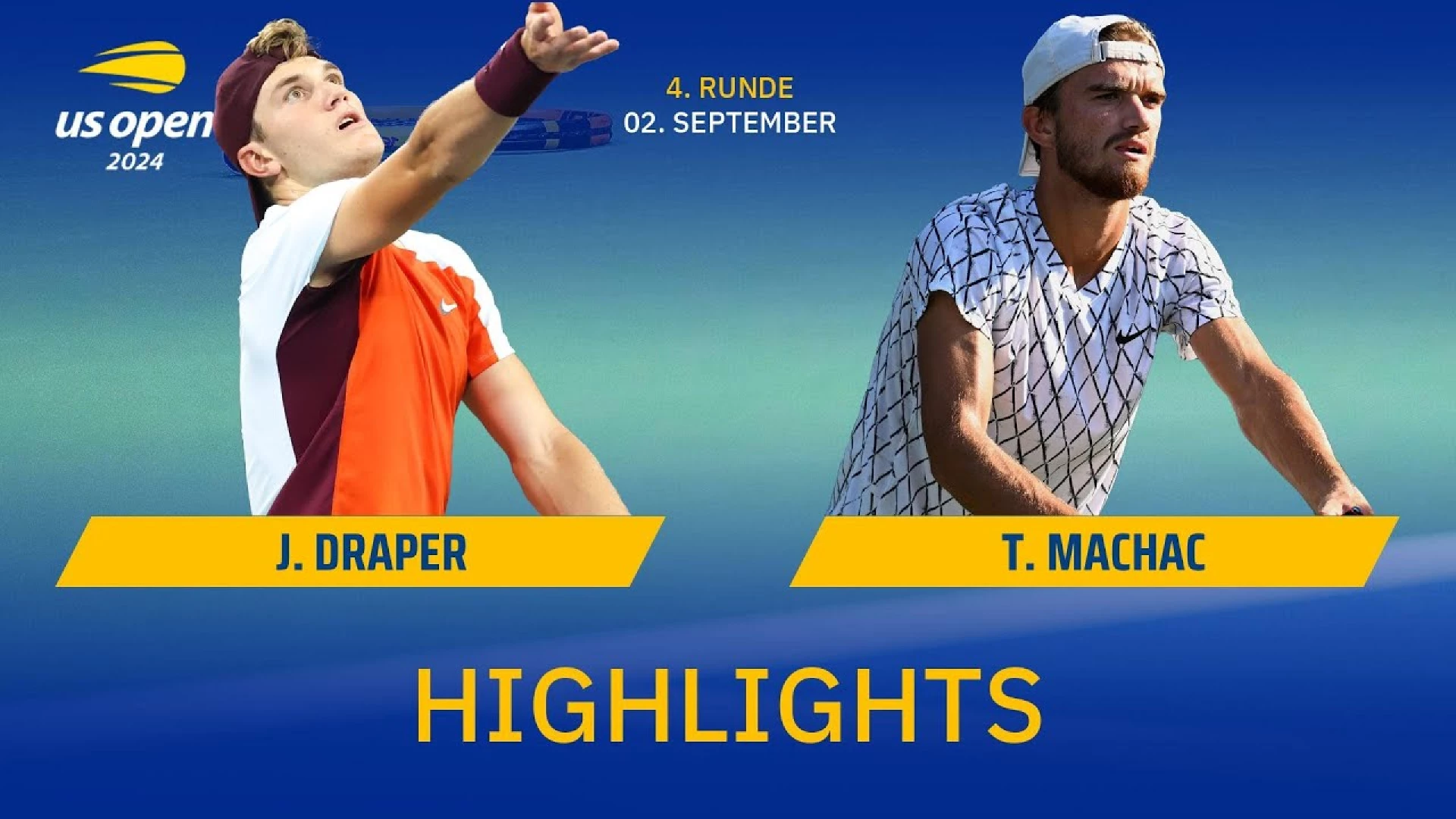Jack Draper vs. Tomas Machac - Achtelfinale - Highlights • Video ...