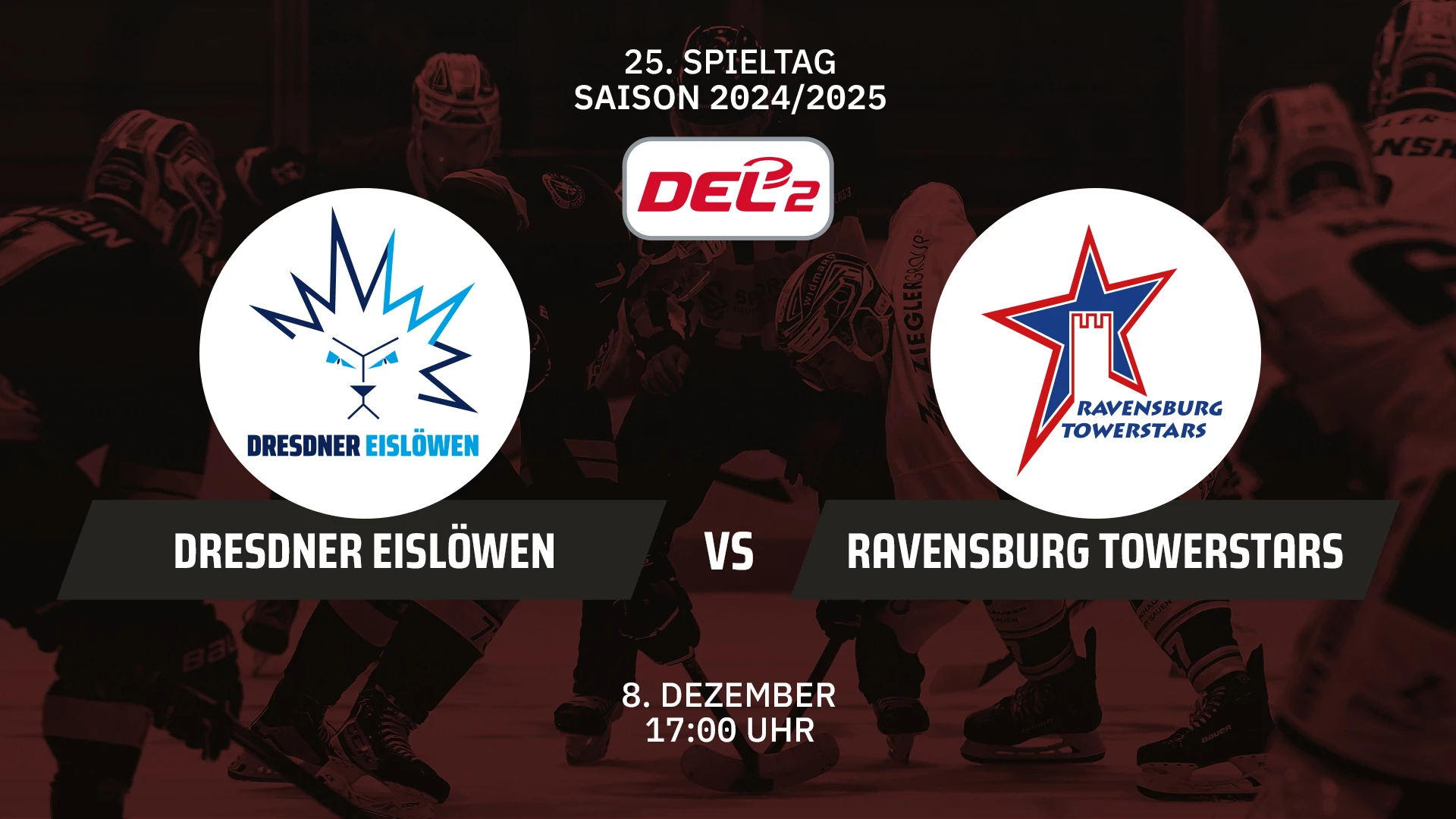 DEL2: Dresdner Eislöwen vs. Ravensburg Towerstars • Video • Sporteurope.TV