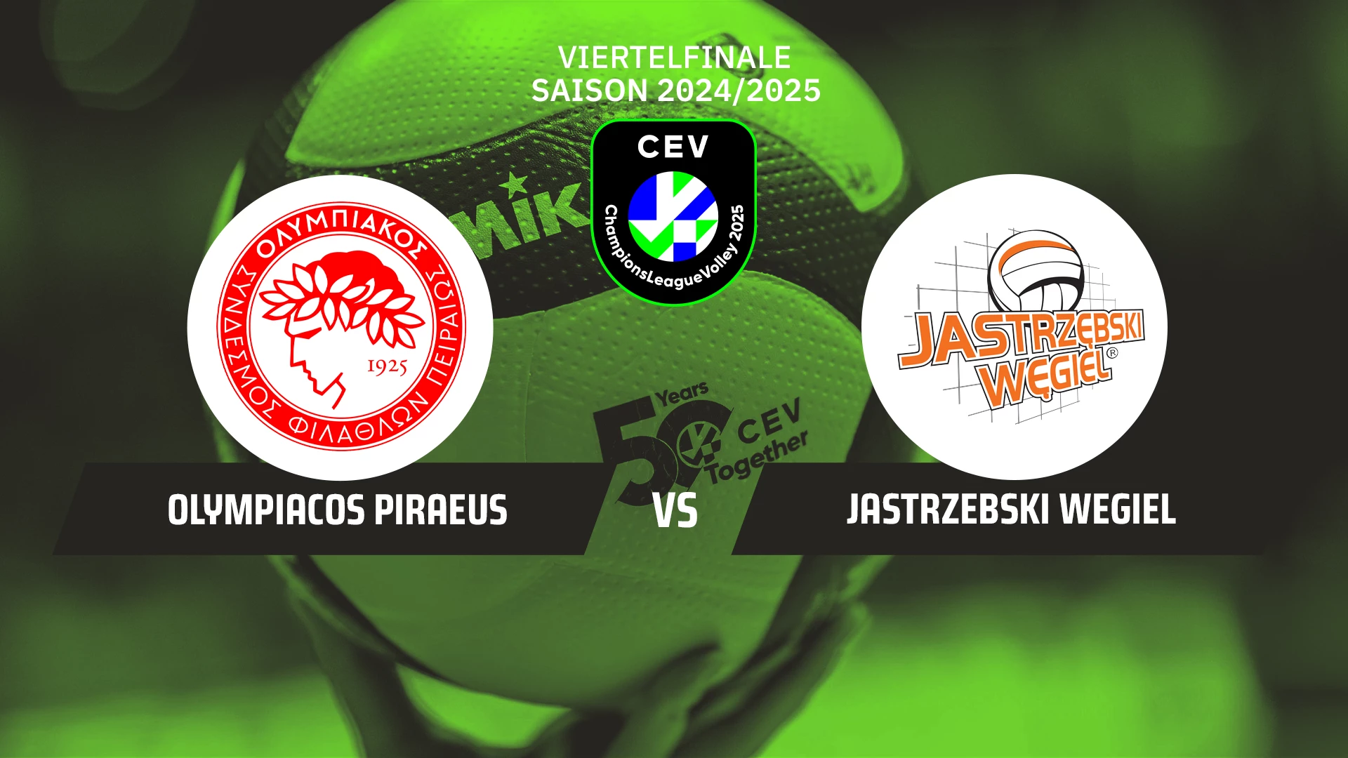 CL Männer: Olympiacos Piraeus vs. JSW Jastrzebski Wegiel • Video • Sporteurope.TV