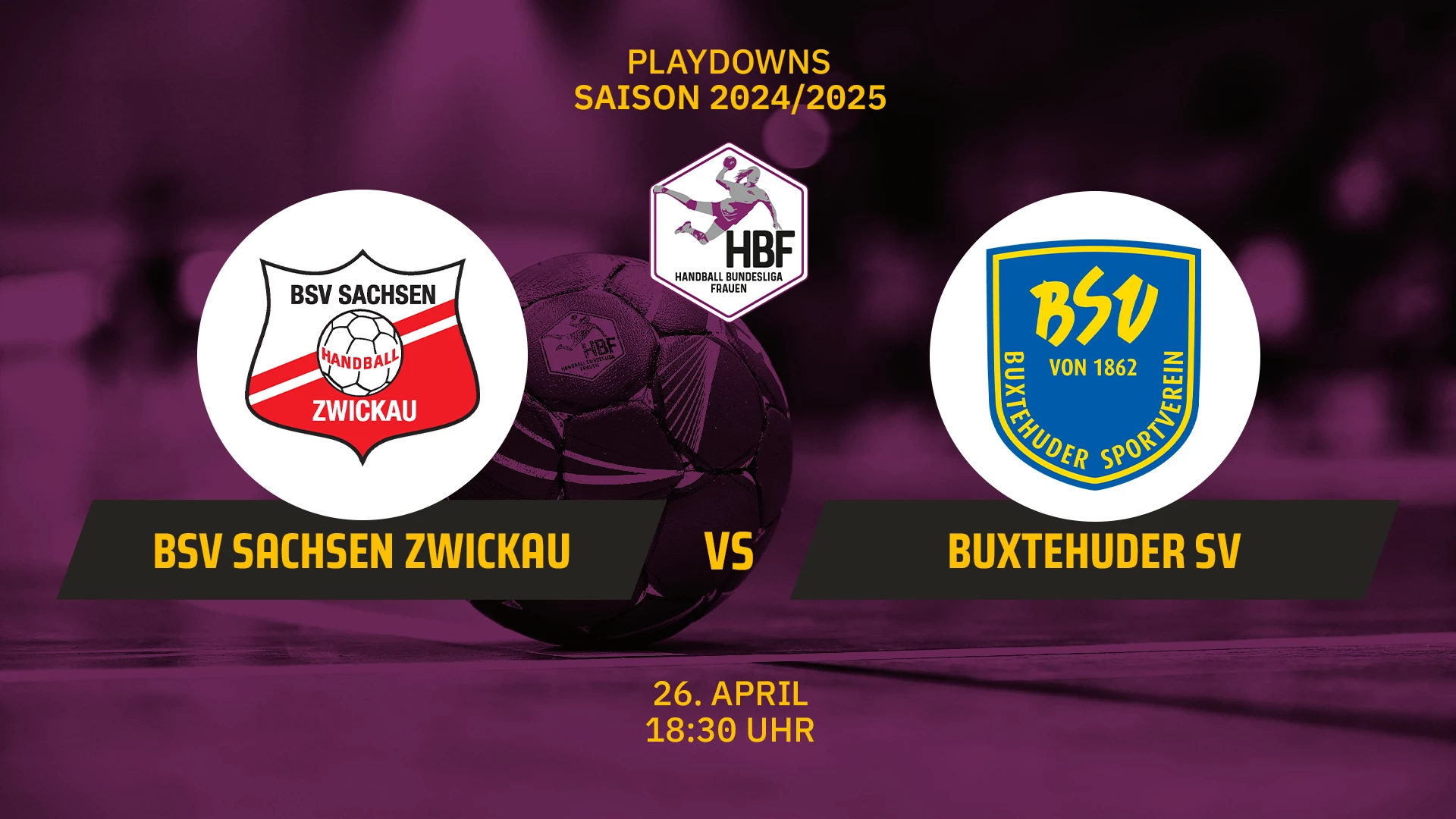 FOR FREE - HBF Play-Downs: BSV Sachsen Zwickau vs. Buxtehuder SV ...