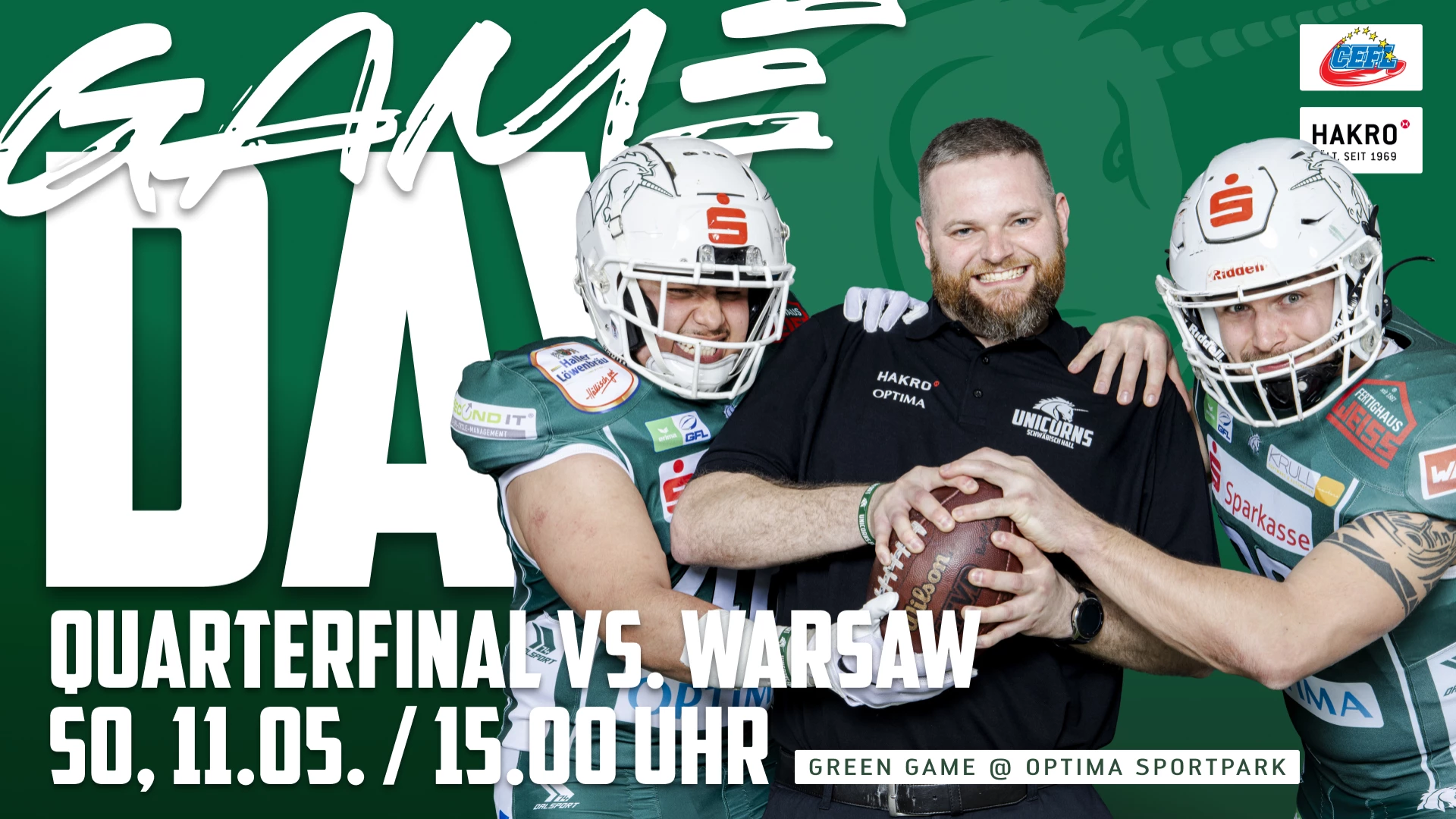 CEFL: Schwäbisch Hall Unicorns vs. Warsaw Eagles • Video • Sporteurope.TV