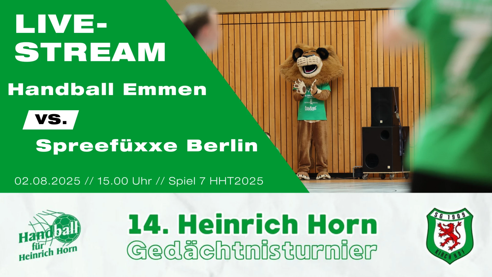 Heinrich Horn Turnier 2025 – Spiel 7 – Handball Emmen vs. Spreefüchse ...