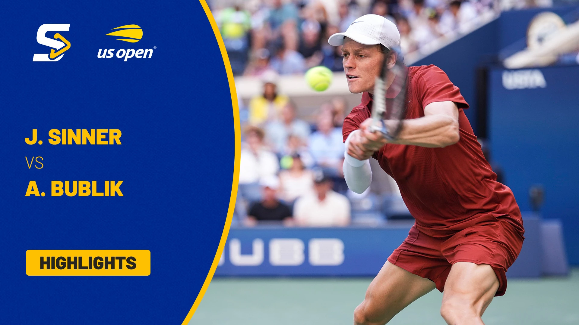 Jannik Sinner (ITA) [1] vs. Alexander Bublik (KAZ) [23] - Achtelfinale - Highlights • Video ...