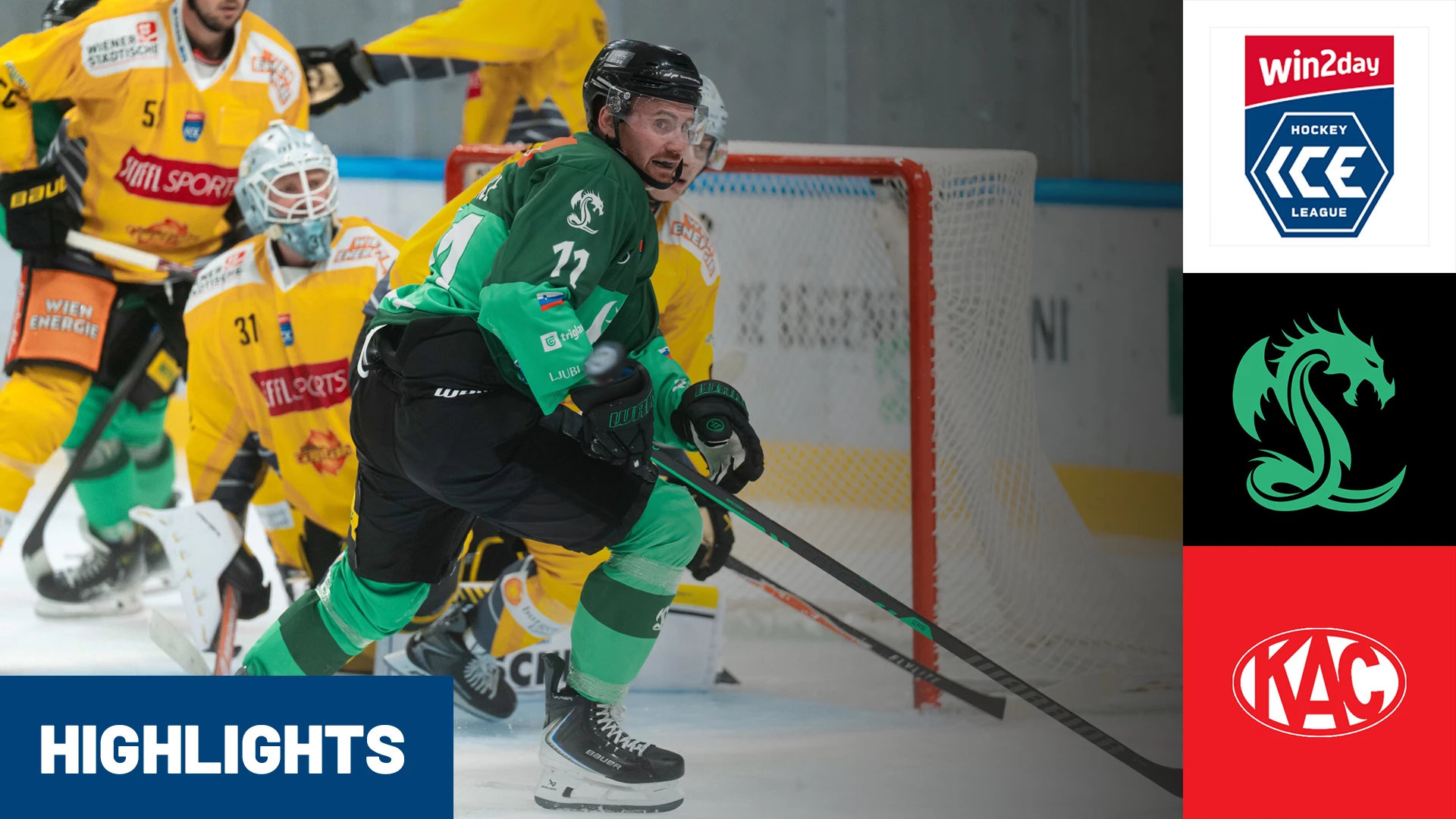 win2day ICE Hockey League: Olimpija Ljubljana vs. EC-KAC | Highlights ...