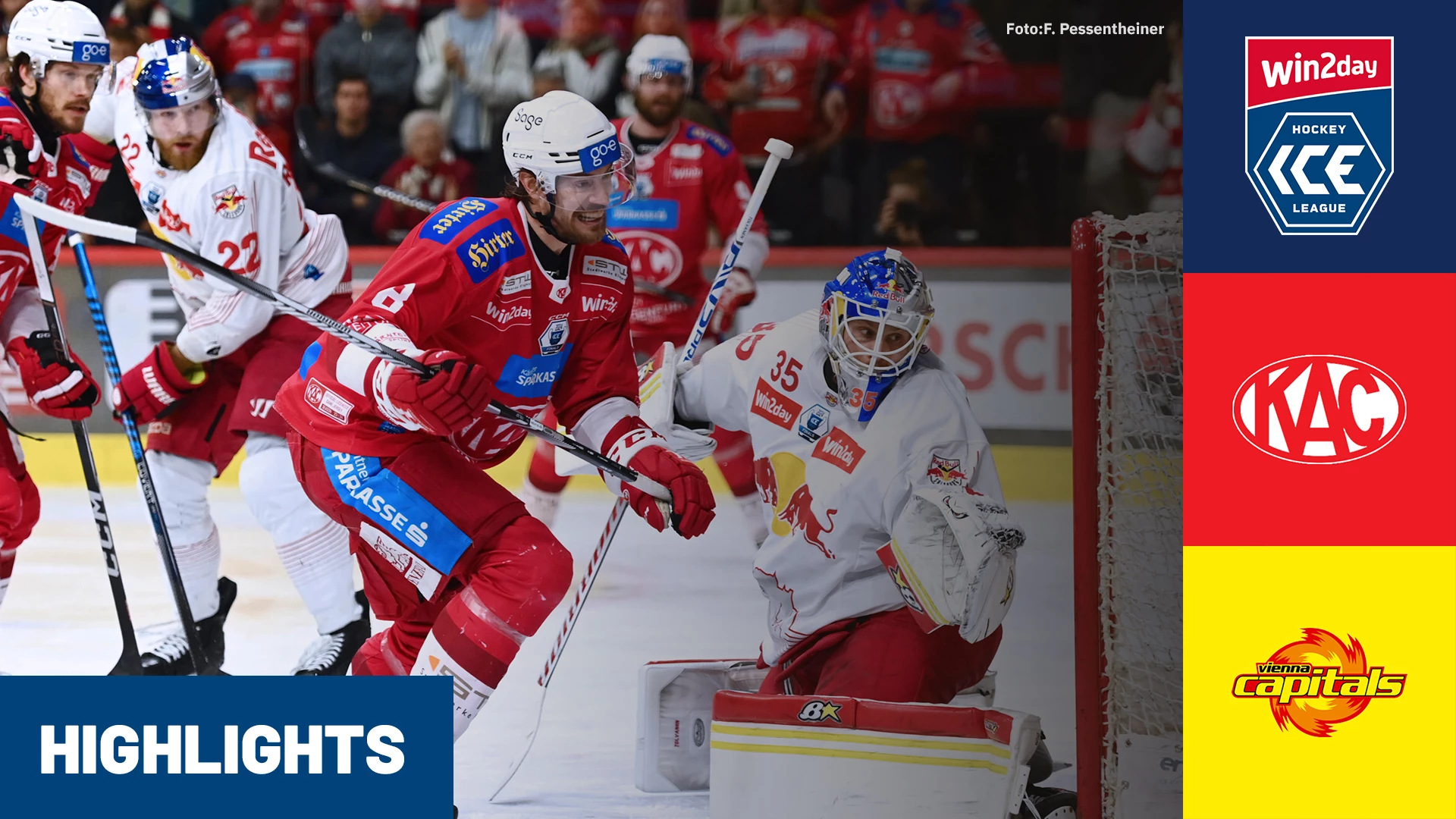 win2day ICE Hockey League: EC-KAC vs. Vienna Capitals | Highlights ...